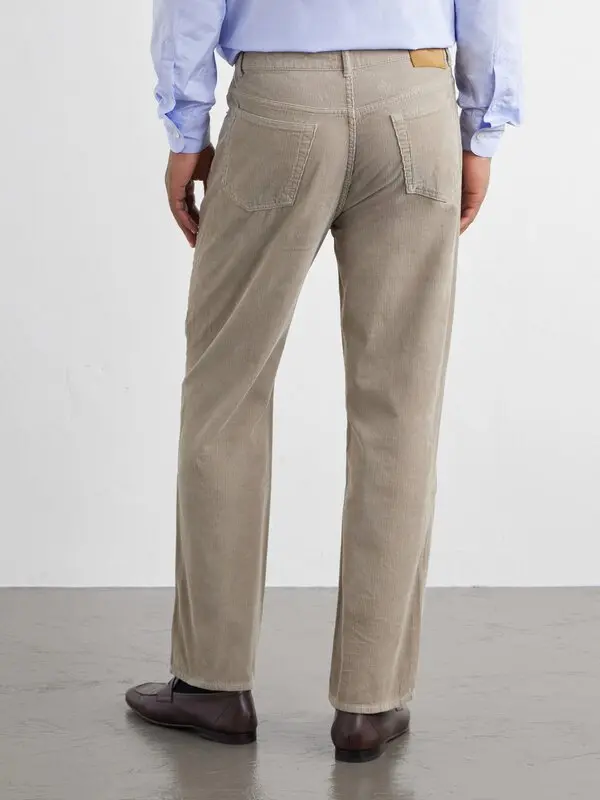 Officine Générale Straight-leg Cotton-corduroy Trousers