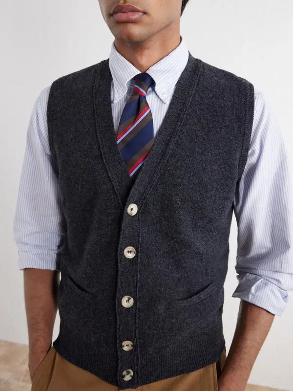 DRAKE'S Wool Vest