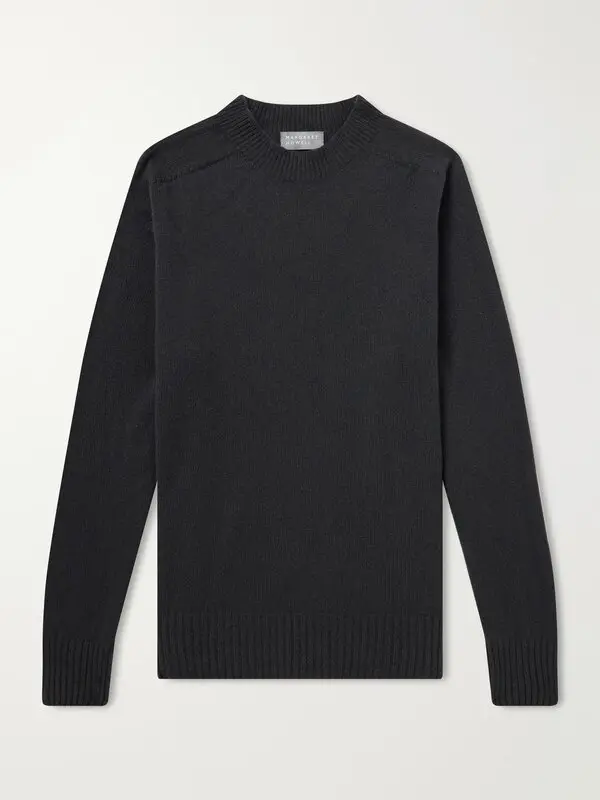MARGARET HOWELL Seamless Merino Wool And Cashmere-blend Sweater