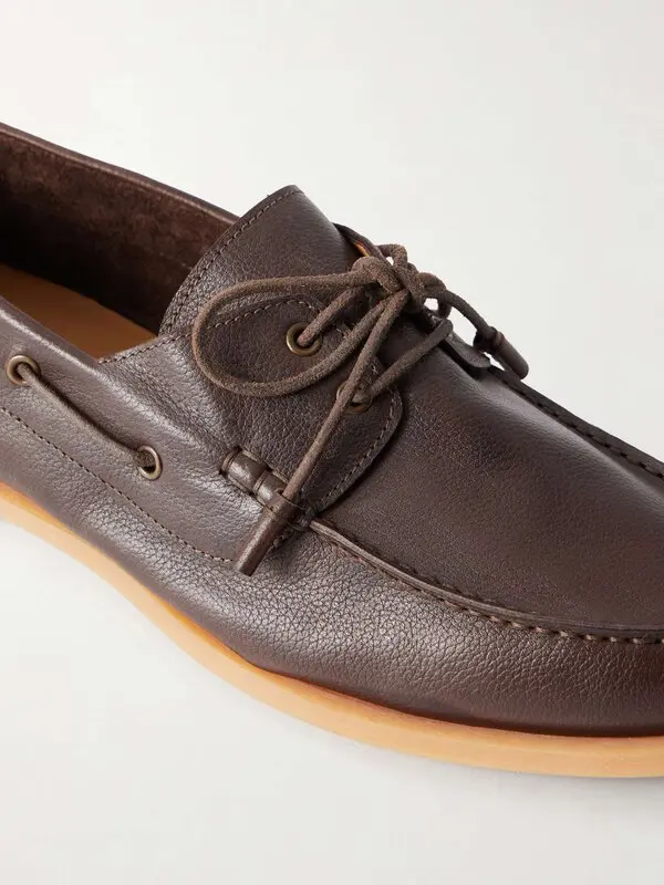 Frescobol Carioca Marina Full-grain Leather Boat Shoes