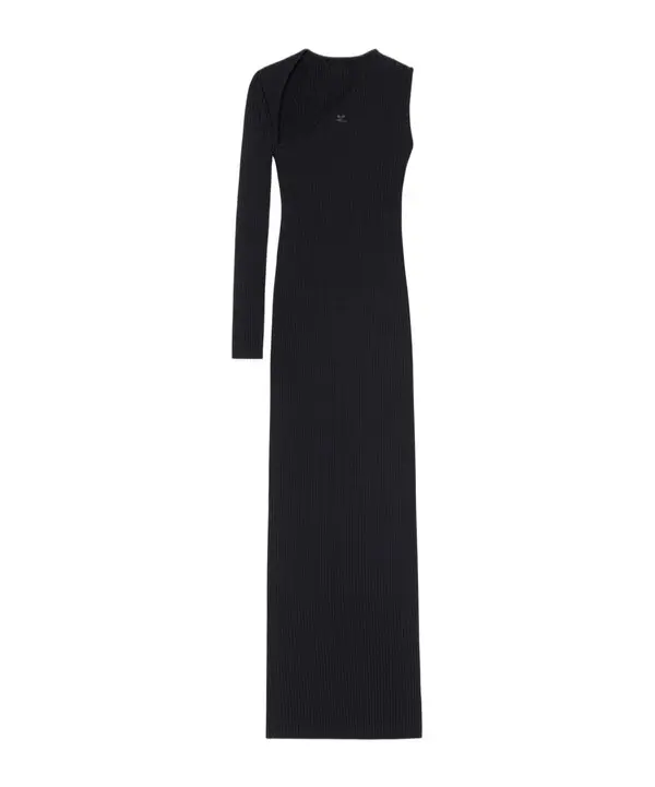COURREGES Ribbed-knit Maxi Dress