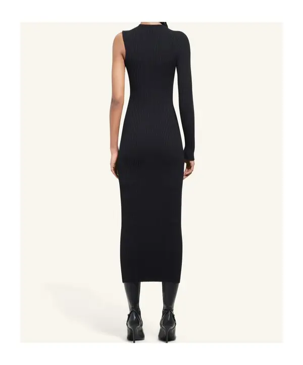 COURREGES Ribbed-knit Maxi Dress