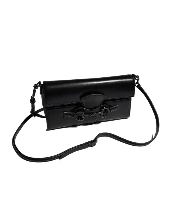 Gucci Horsebit Ristretto Medium Shoulder Bag - Black