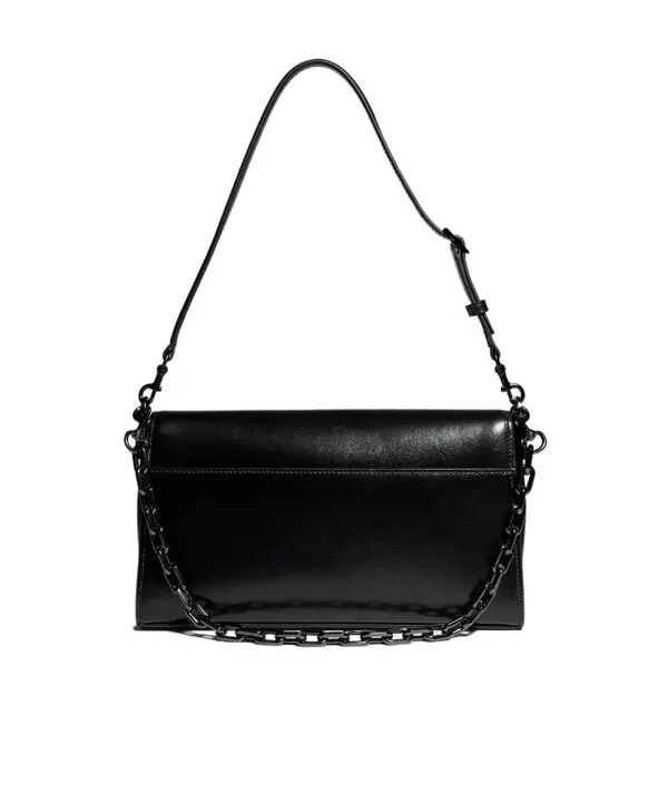 Gucci Horsebit Ristretto Medium Shoulder Bag - Black