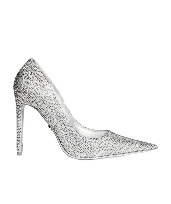 Gucci Donna Crystal Pump - Metallic Silver