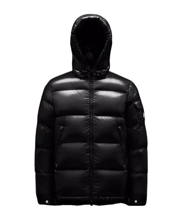 Moncler Cropped Hooded Down Jacket
