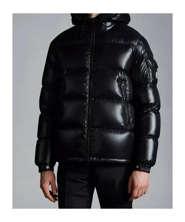 Moncler Cropped Hooded Down Jacket