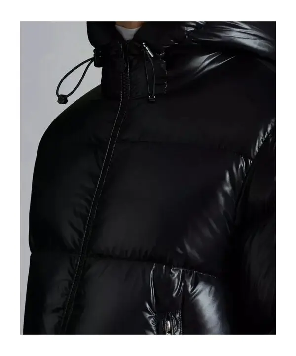 Moncler Cropped Hooded Down Jacket