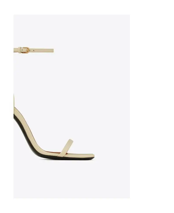 Saint Laurent Opyum Logo Plaque Heeled Sandals