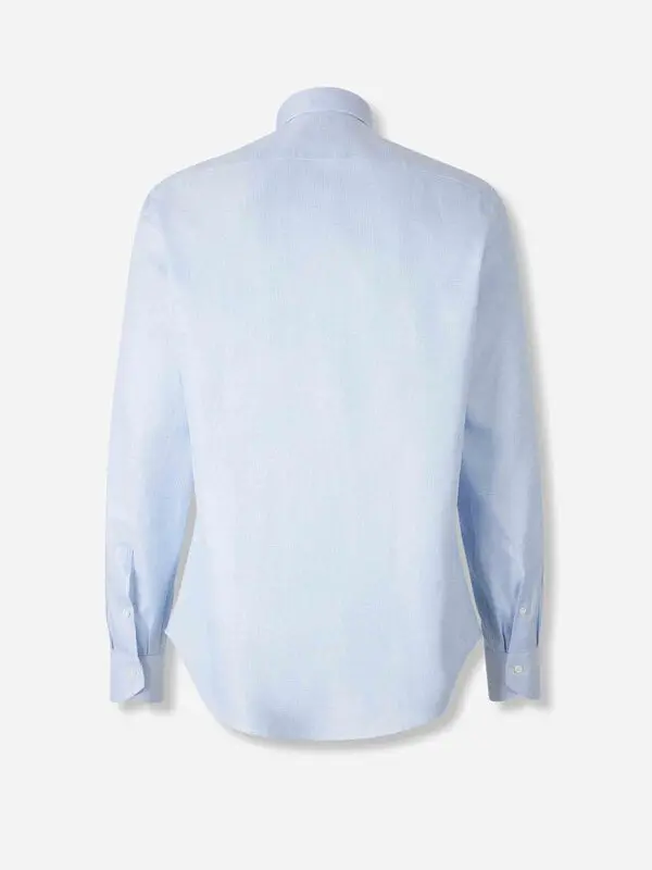 Canali Long Sleeved Textured Shirt
