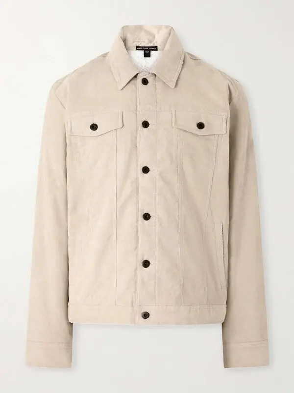 JAMES PERSE Stretch-cotton Corduroy Blouson Jacket