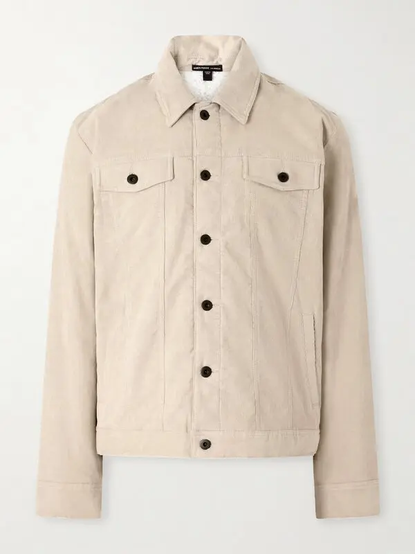 JAMES PERSE Stretch-cotton Corduroy Blouson Jacket