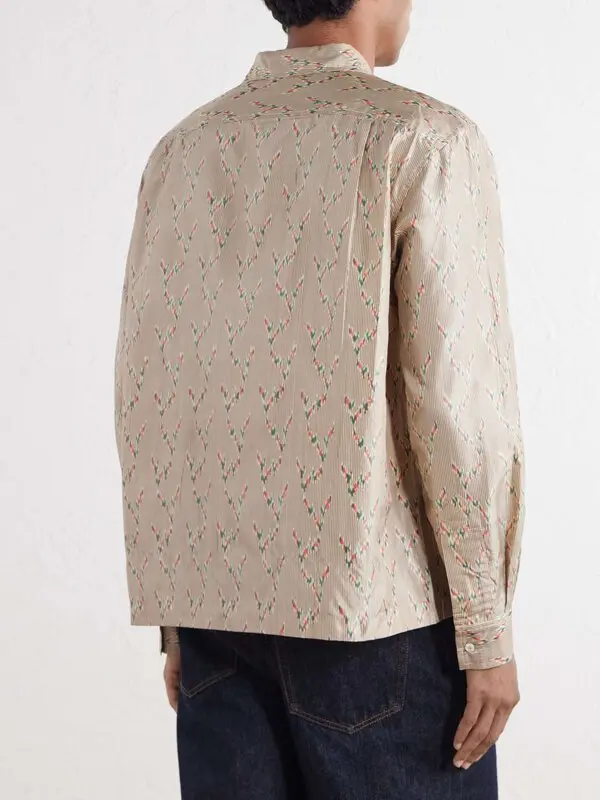 BODE Sagebrush Printed Silk-satin Shirt