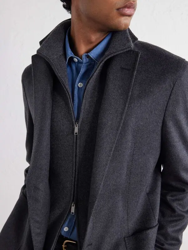 Zegna Oasi Cashmere Zip-up Blazer