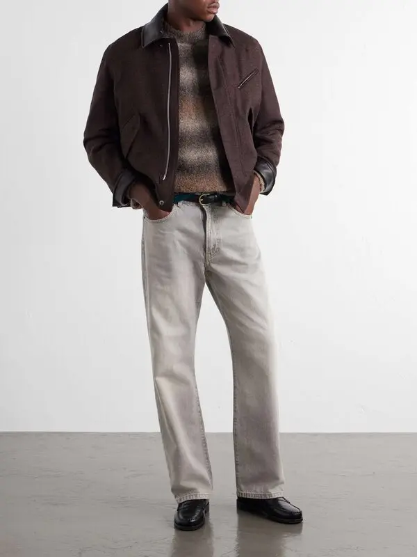 FRIZMWORKS Striped Bouclé Sweater