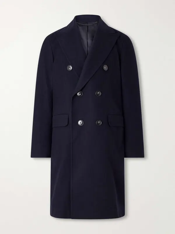 Canali Double-breasted Wool Coat