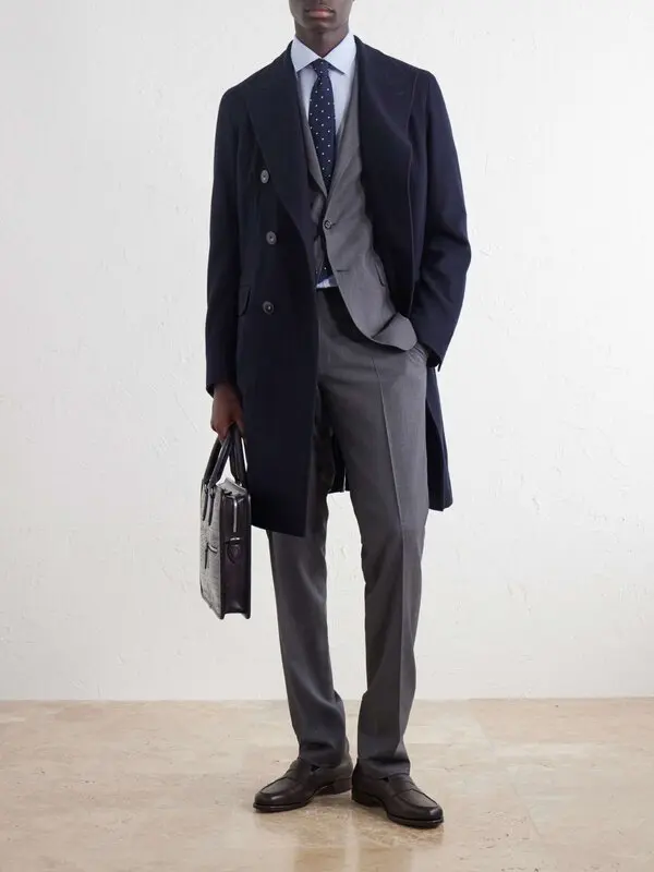 Canali Double-breasted Wool Coat