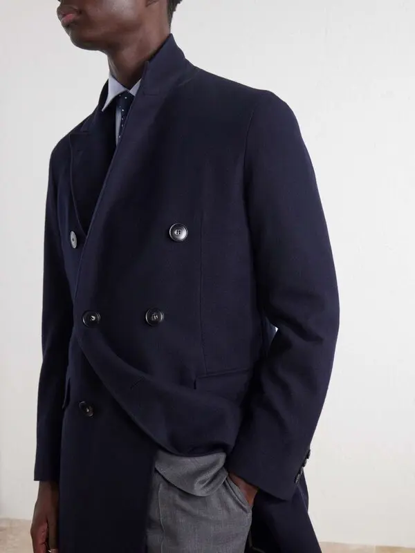 Canali Double-breasted Wool Coat