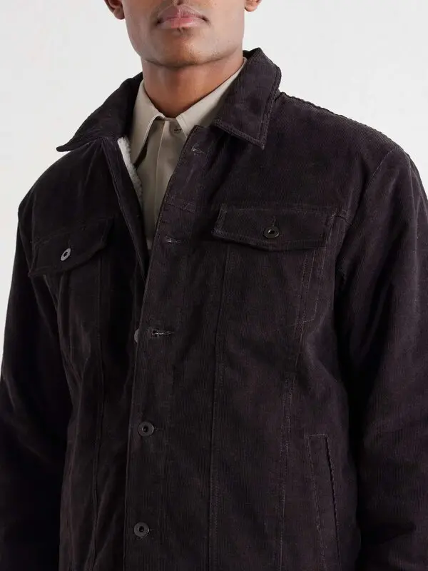 JAMES PERSE Stretch-cotton Corduroy Blouson Jacket