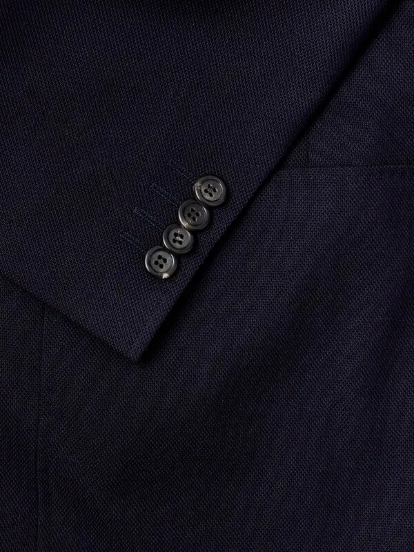 Canali Kei Wool-blend Blazer - Blue
