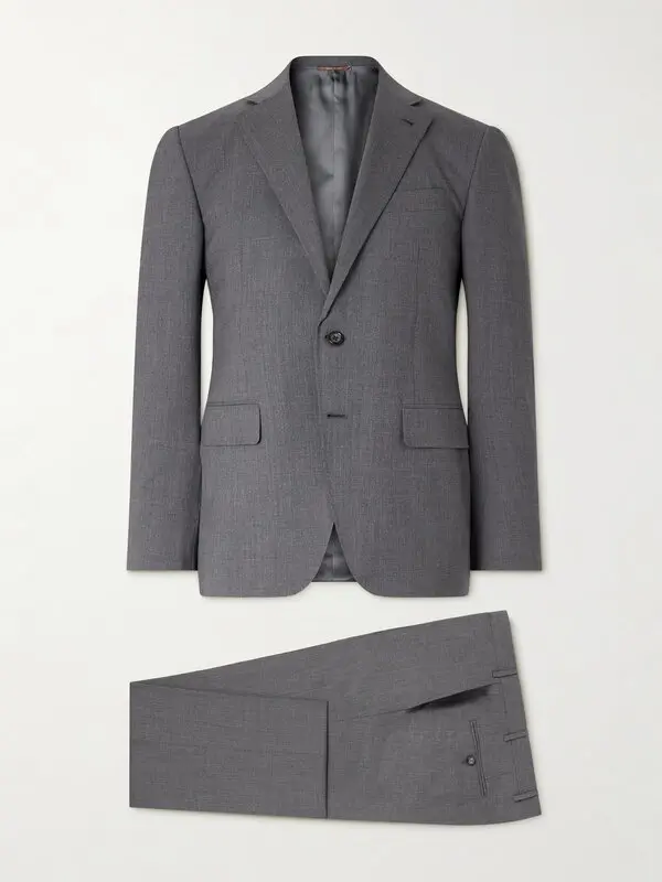 Canali Wool-blend Suit - Gray