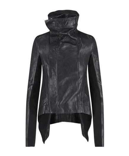 Rick Owens Long Sleeve Biker Jacket - Black