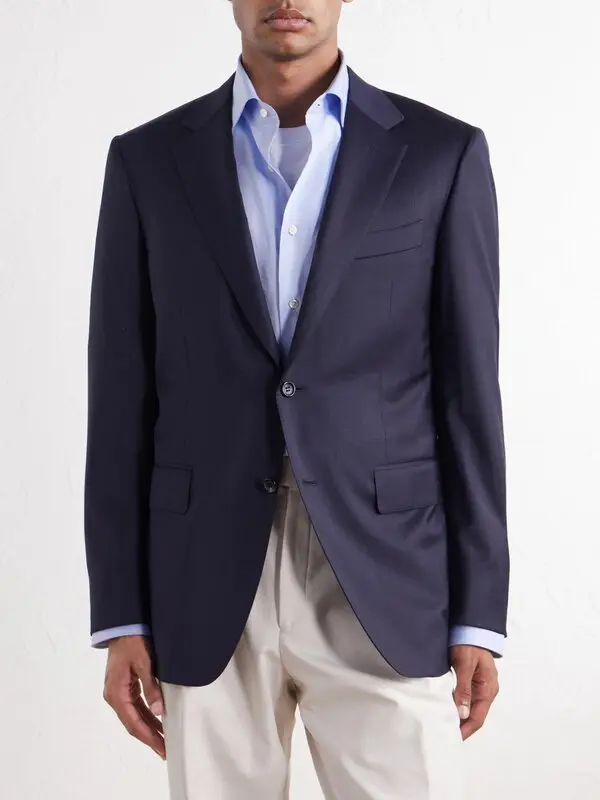 Canali Impeccabile Wool-fresco Suit Jacket