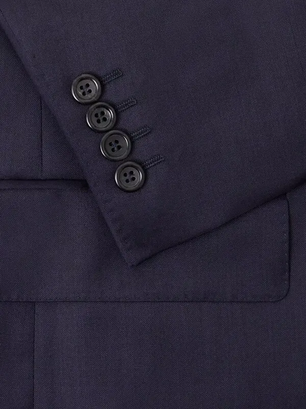 Canali Impeccabile Wool-fresco Suit Jacket