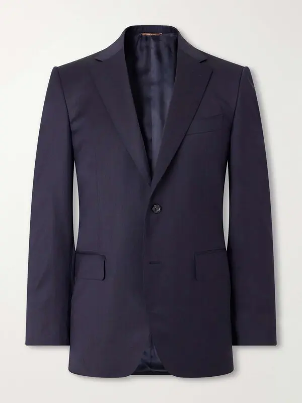 Canali Impeccabile Wool-fresco Suit Jacket