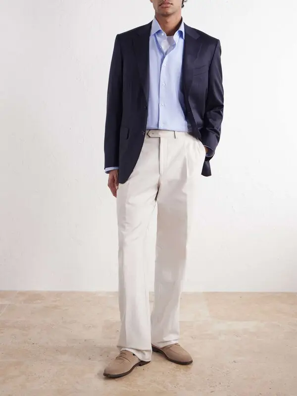 Canali Impeccabile Wool-fresco Suit Jacket