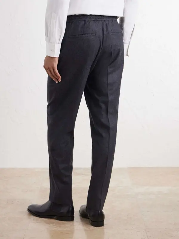 Zegna Straight-leg Wool, Cashmere And Silk-blend Trousers