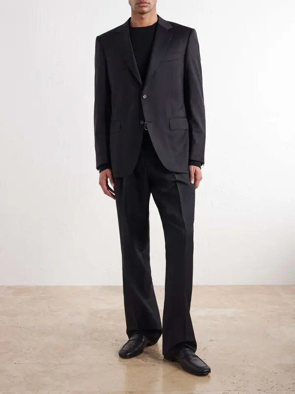 Canali Impeccabile Wool-fresco Suit Jacket