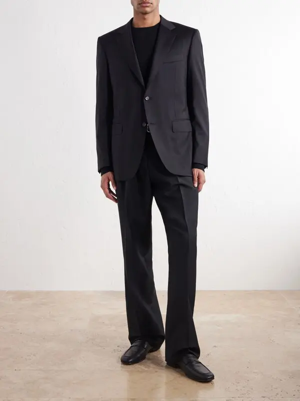 Canali Impeccabile Wool-fresco Suit Jacket