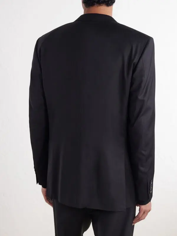 Canali Impeccabile Wool-fresco Suit Jacket
