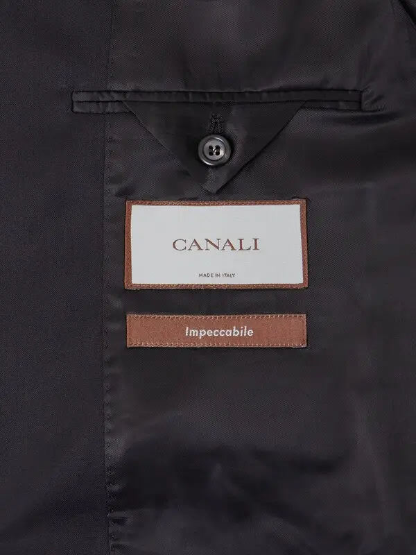 Canali Impeccabile Wool-fresco Suit Jacket