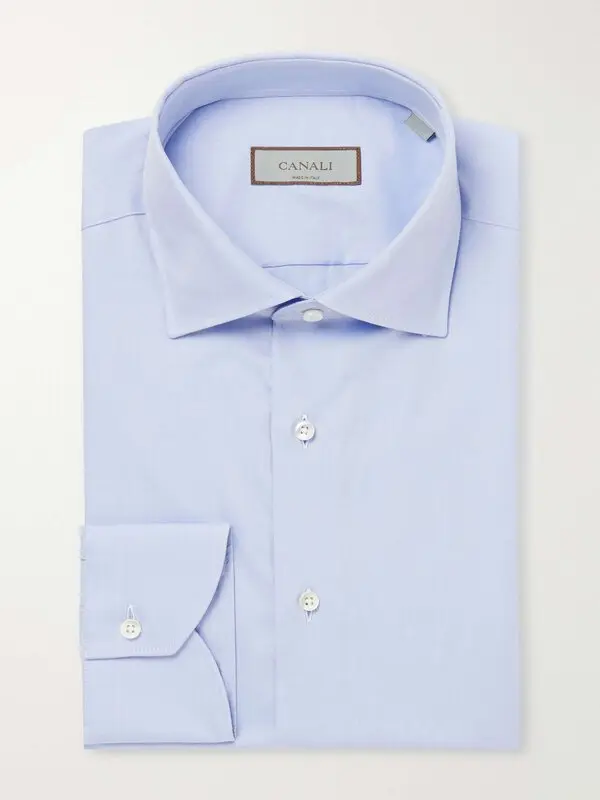 Canali Impeccabile Cotton-poplin Shirt