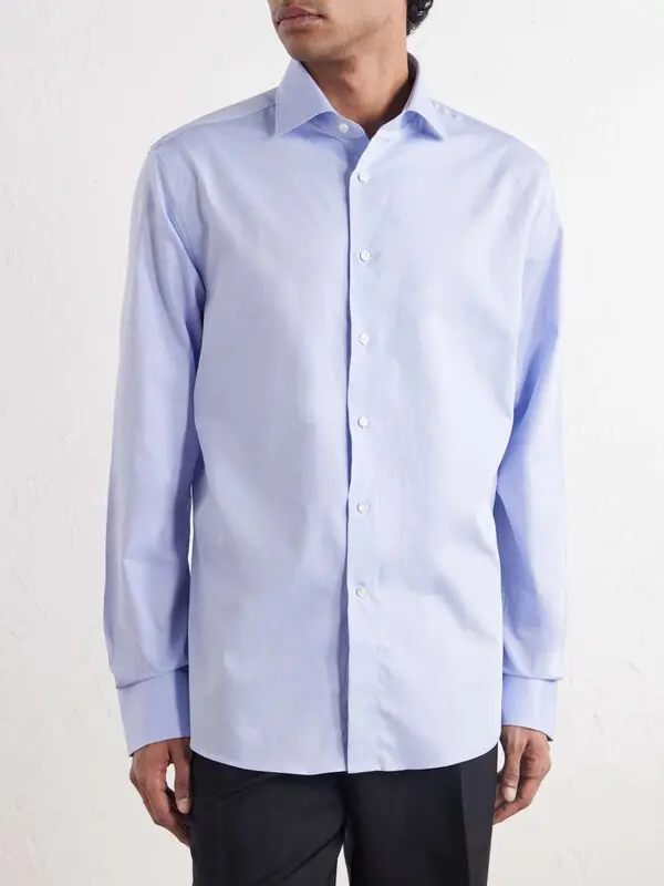 Canali Impeccabile Cotton-poplin Shirt
