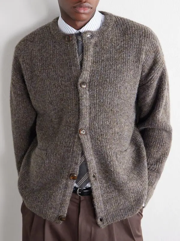 FRIZMWORKS Knitted Cardigan - Brown