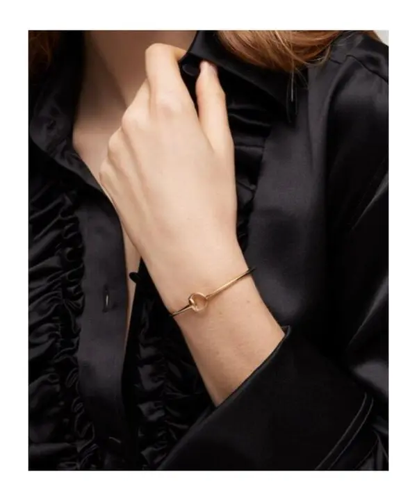Gucci Horsebit 18k Bangle Bracelet