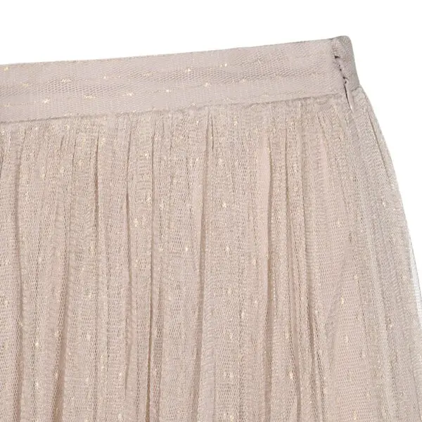 TWINSET Pleated Tulle Maxi Skirt