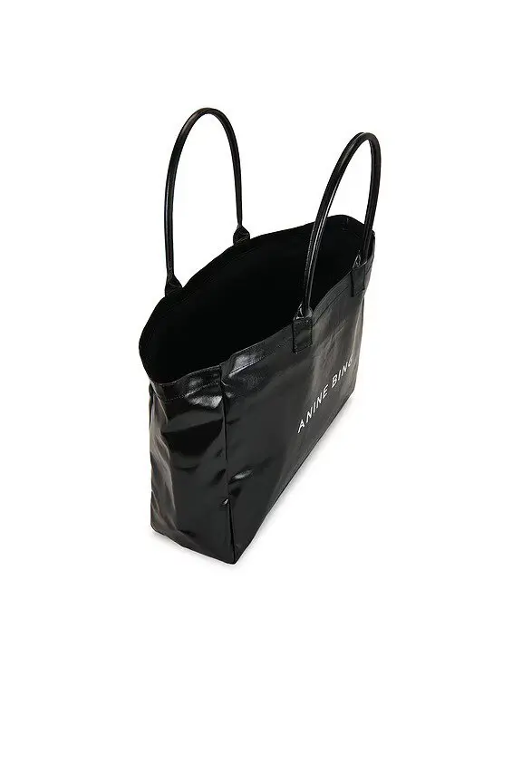 ANINE BING Leo Coated Canvas Tote