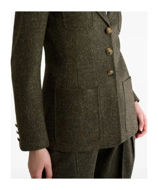 Etro Single-breasted Wool-blend Jacquard Jacket