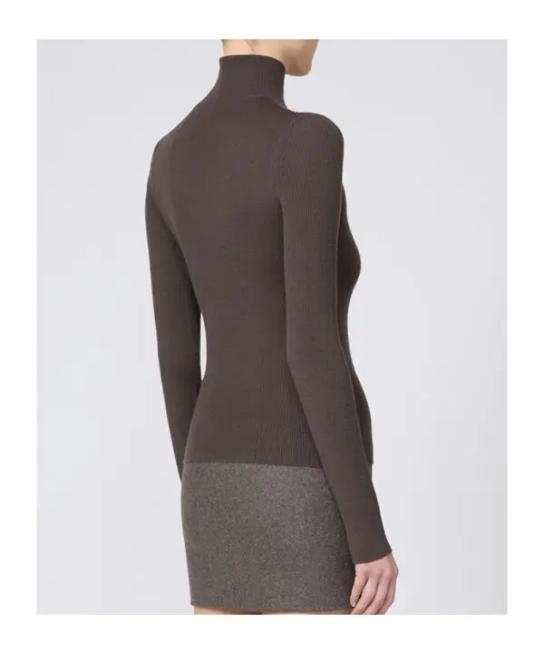 Max Mara Wool Yarn Polo-neck Sweater