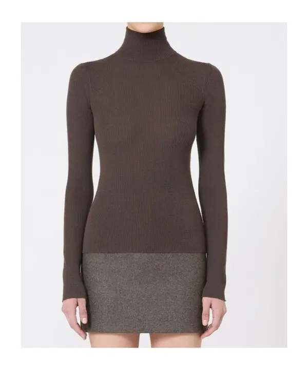 Max Mara Mxscavallo Ribbed Turtleneck Top