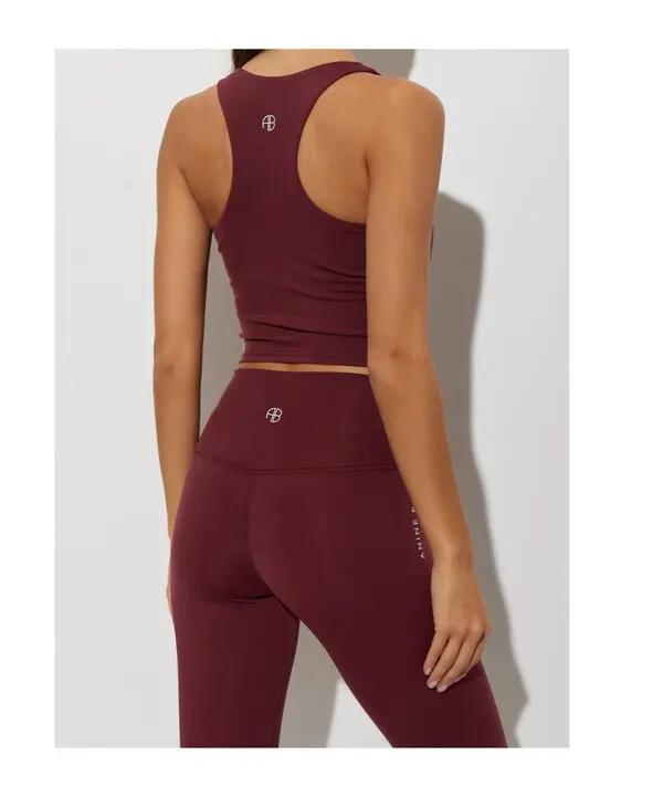 ANINE BING Elina Logo-print Racerback Top