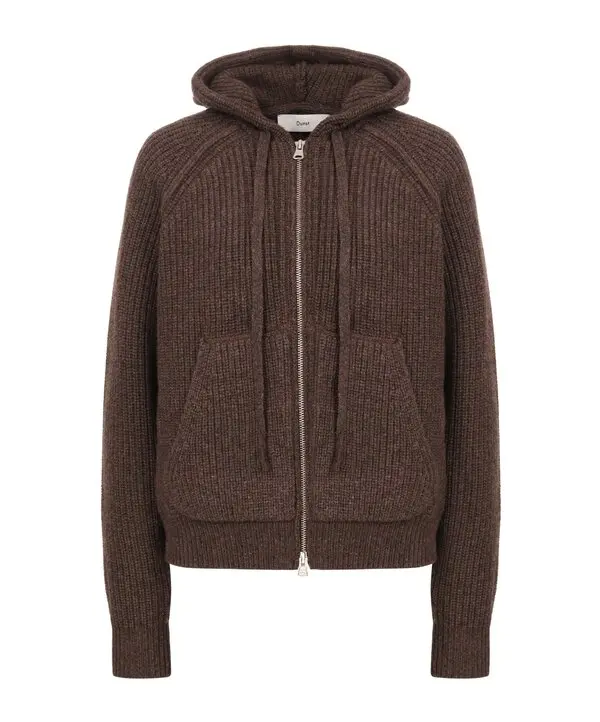 DUNST Hooded Zip-up Cardigan