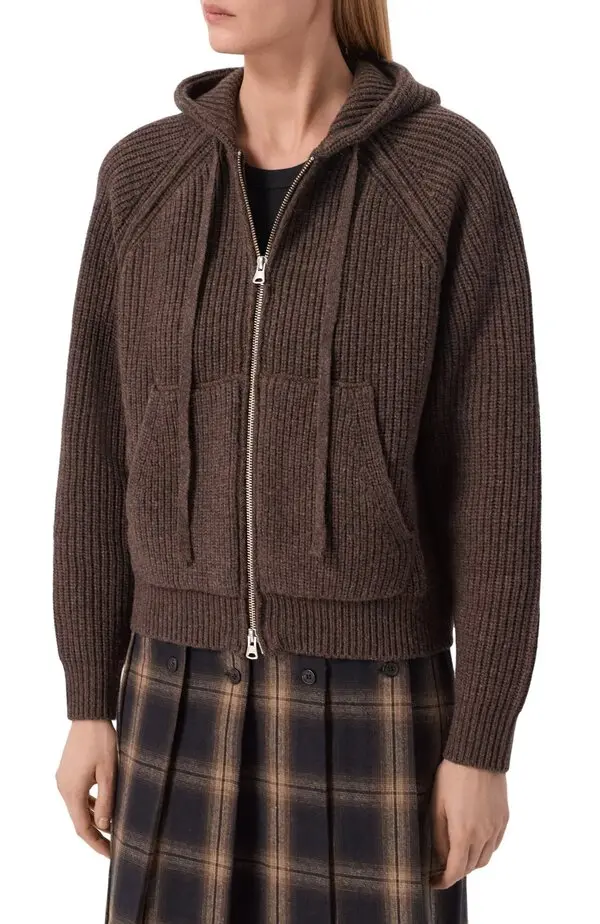 DUNST Hooded Zip-up Cardigan
