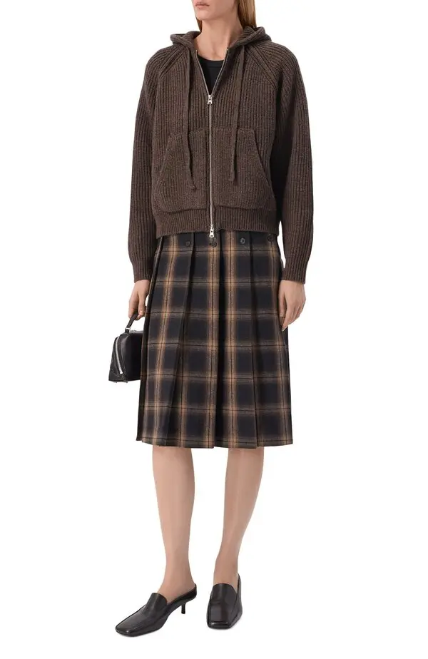 DUNST Hooded Zip-up Cardigan