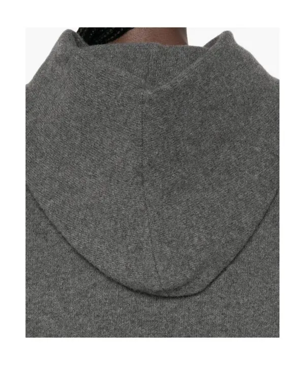 RÓHE Hooded Long-sleeved Sweater - Dark Gray