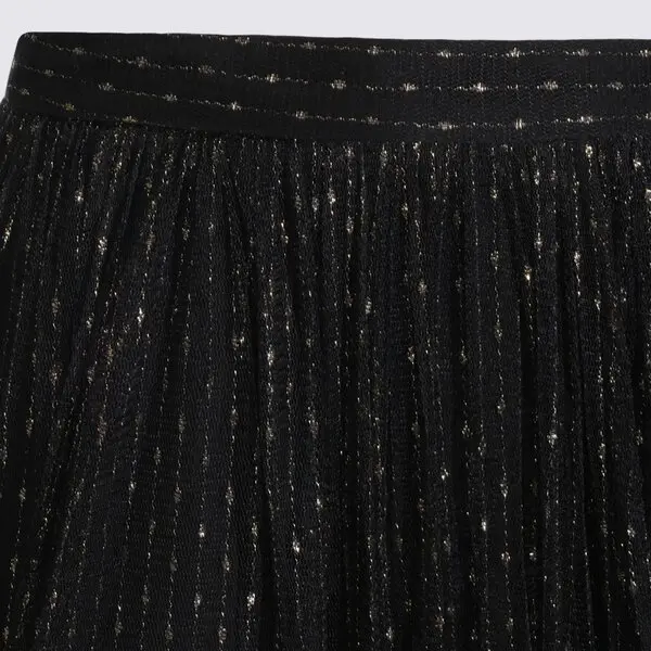 TWINSET Metallicthread Pleated Maxi Skirt
